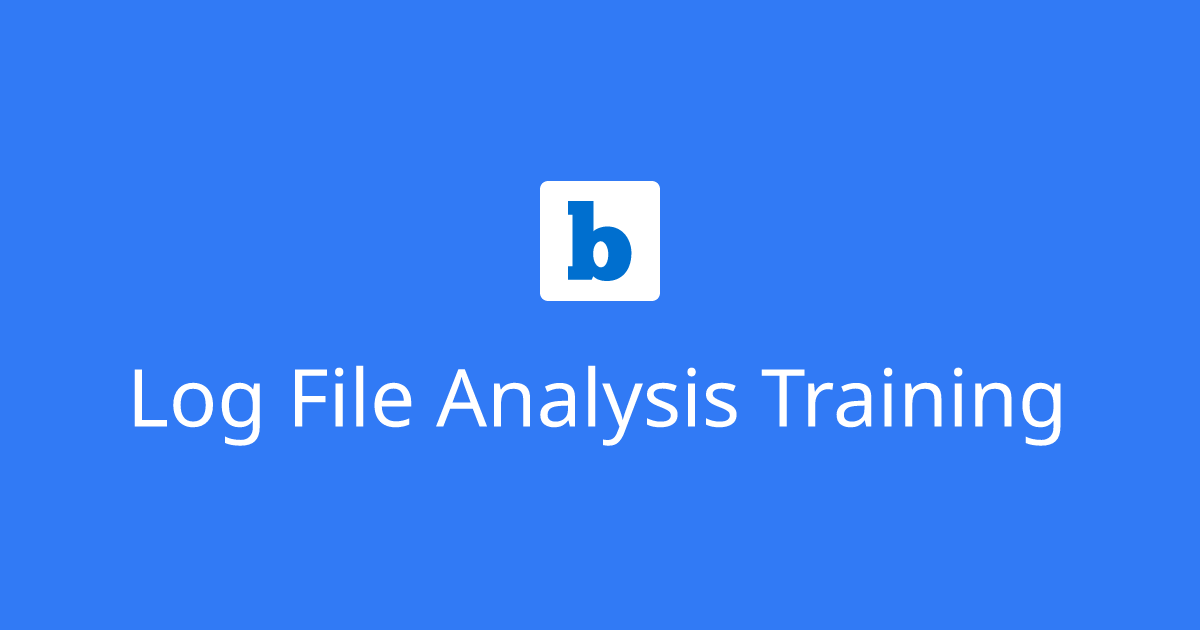 Log File Analysis Training